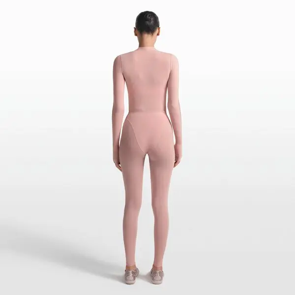 SKIMS Mock Neck Long Sleeve Top - Himalayan