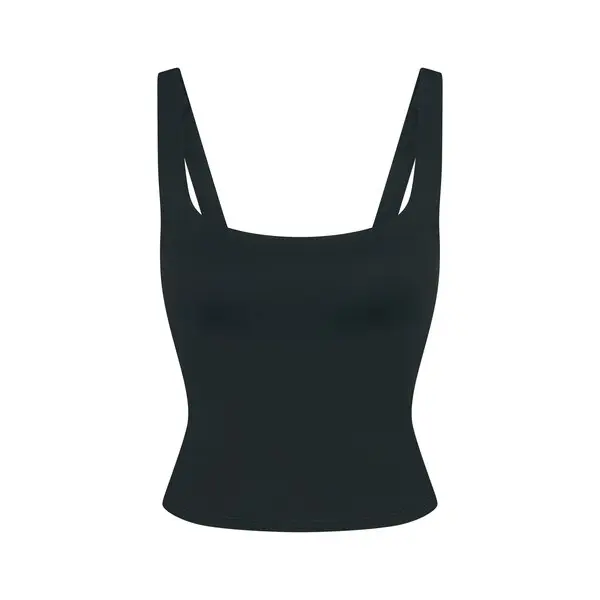 SKIMS Matte Square Neck Tank - Dark Teal