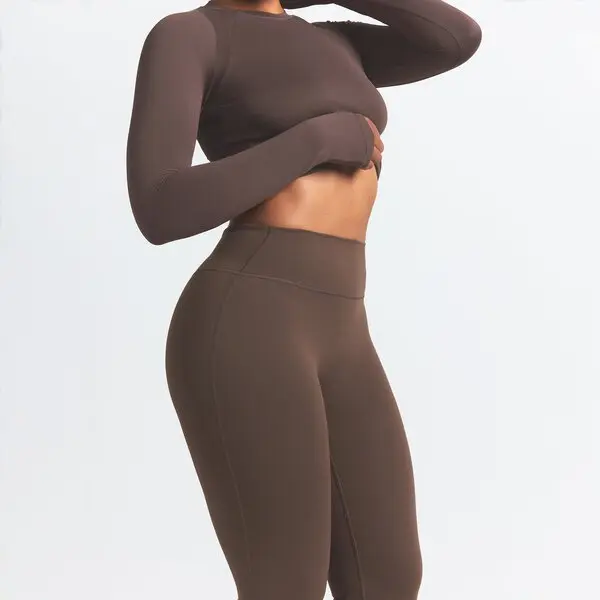 SKIMS Nike Matte Slim Flare Legging - Dark Sepia