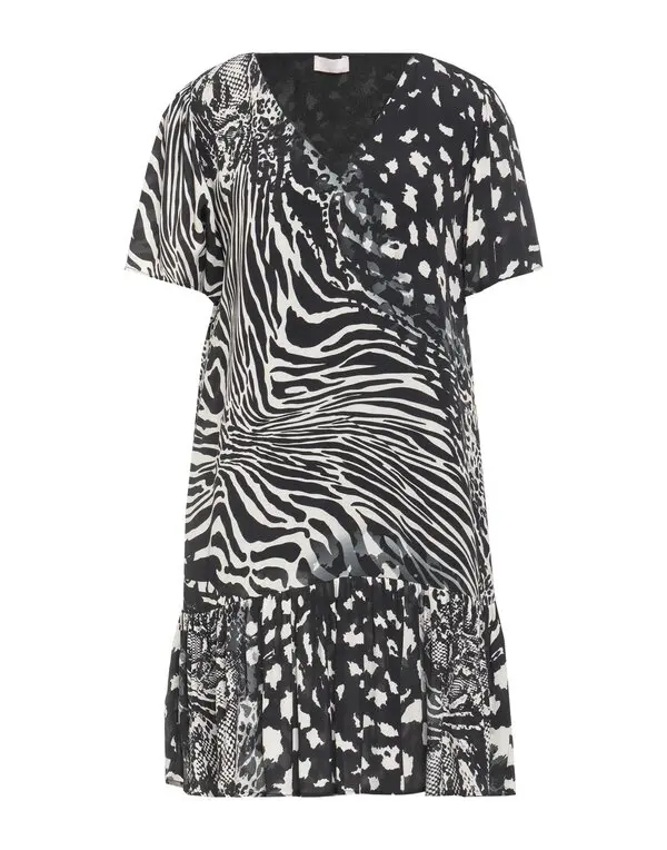 Liu Jo Zebra-print Flared Mini Dress