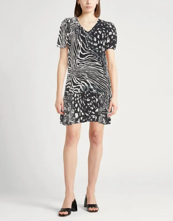 Liu Jo Zebra-print Flared Mini Dress