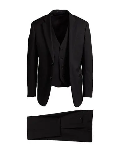 Emporio Armani G Line Suit Size Virgin Wool - Black