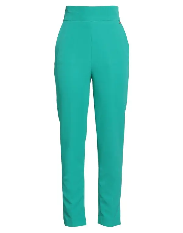 LIU •JO Pants Emerald Size Polyester, Elastane - Green