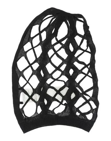 Rick Owens Knitted Openwork Hat - Black