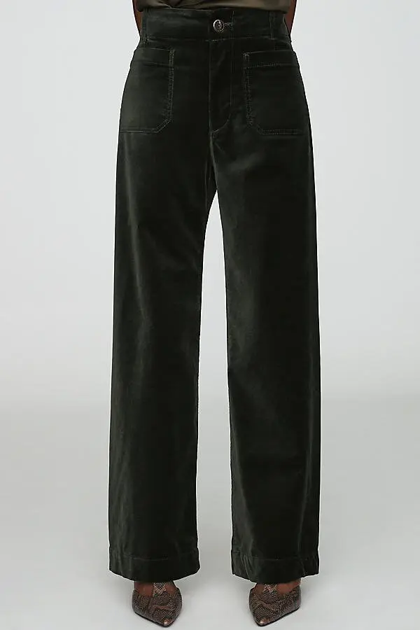 Maeve The Colette Full-length Velvet Pants