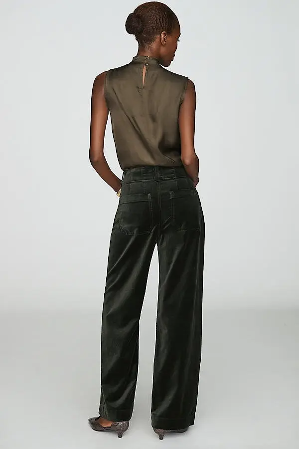 Maeve The Colette Full-length Velvet Pants