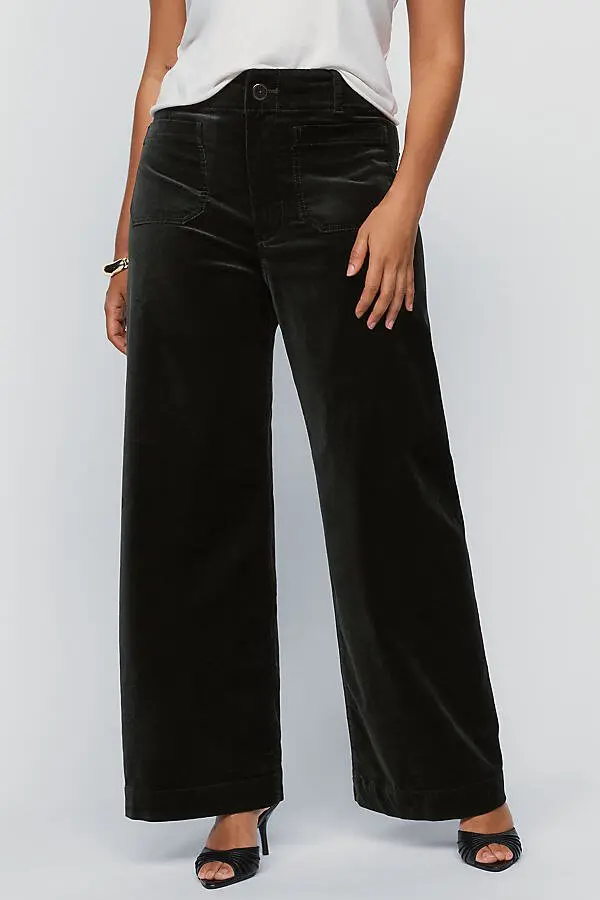 Maeve The Colette Full-length Velvet Pants
