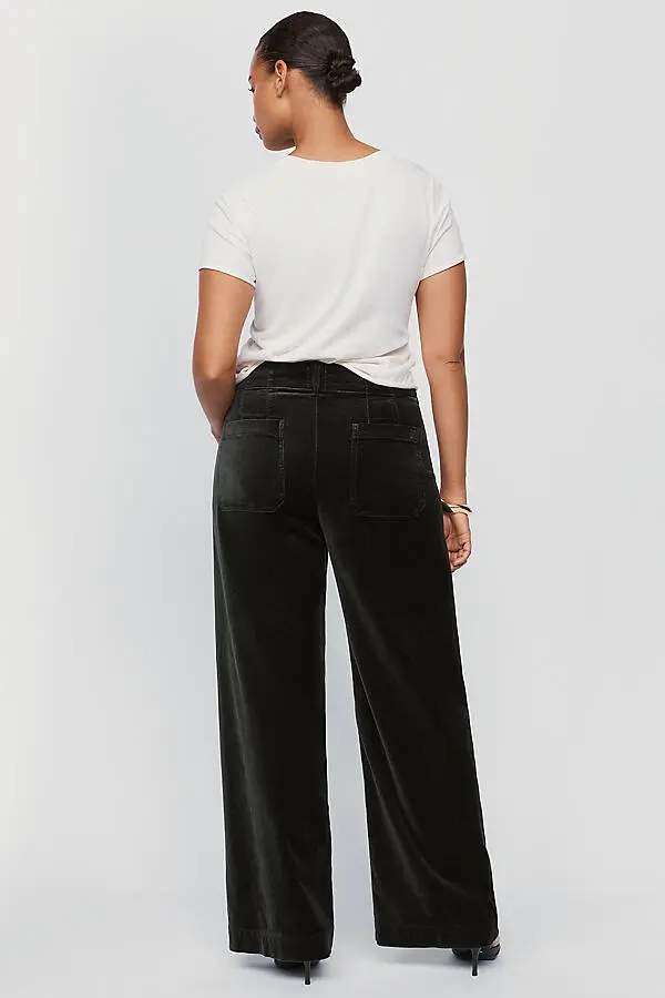 Maeve The Colette Full-length Velvet Pants