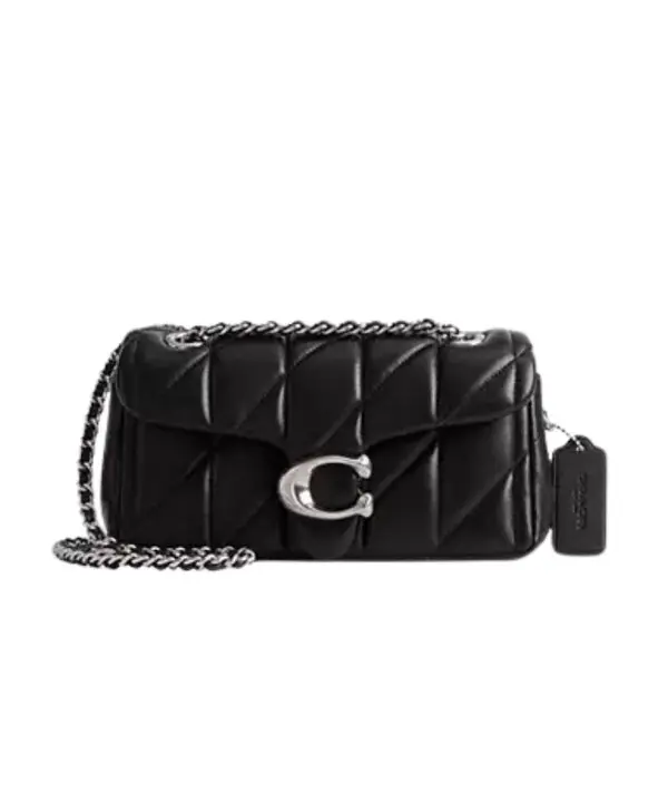 COACH Tabby Shoulder Bag 26 With Pillow Quilting - Silver/black