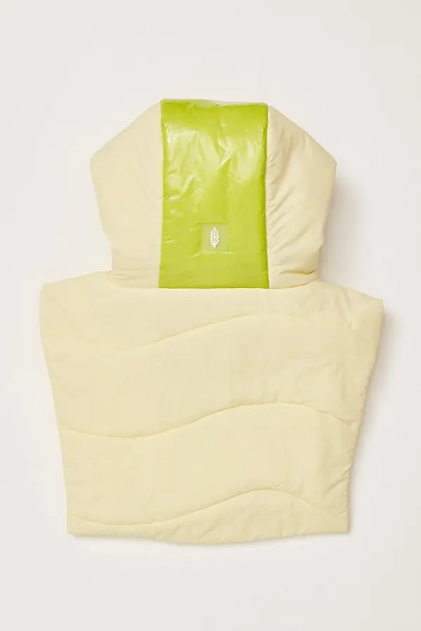 Free People Denver Quilted Dickey - Honeydew
