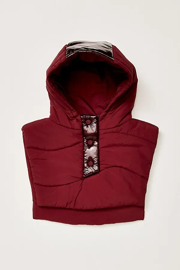 Free People Denver Quilted Dickey - Mahogany