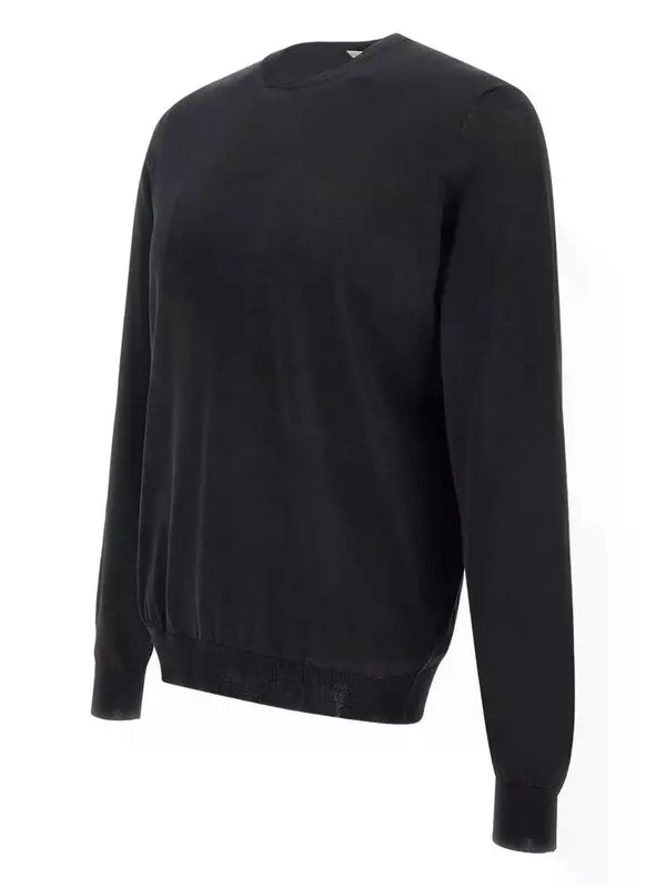 FILIPPO DE LAURENTIIS Cotton Crew Neck Sweater - Black