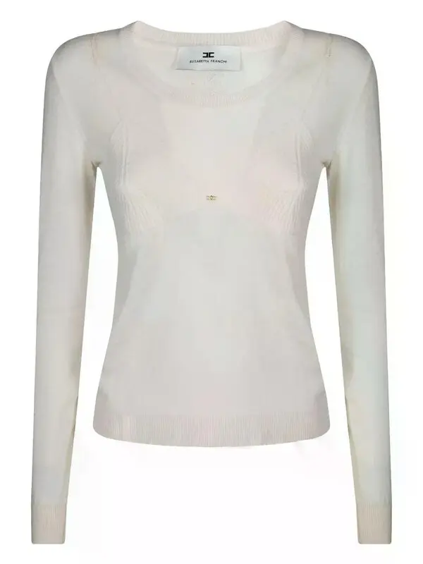 Elisabetta Franchi Ribbed Knit Top