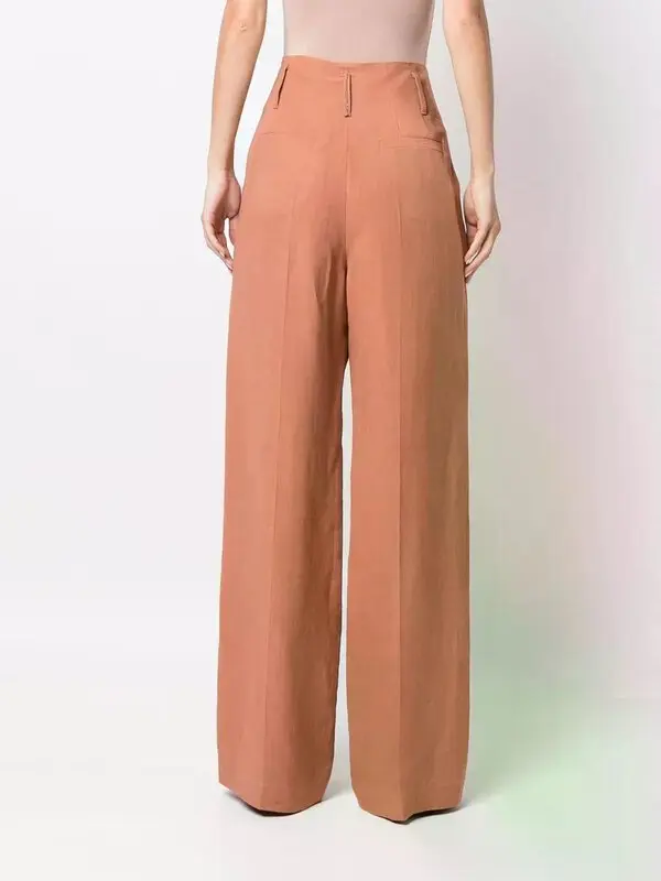 Brunello Cucinelli Chain-trim Wide-leg Trousers
