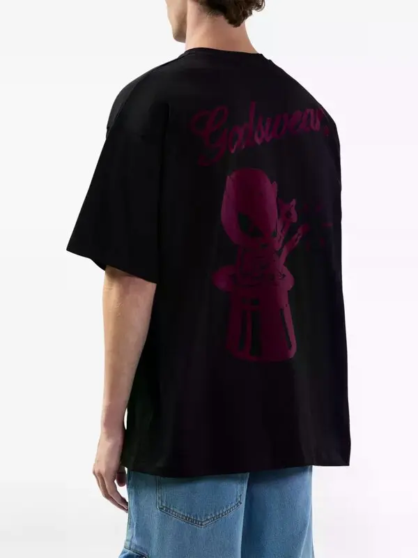 Gcds Graphic-printed T-shirt - Black