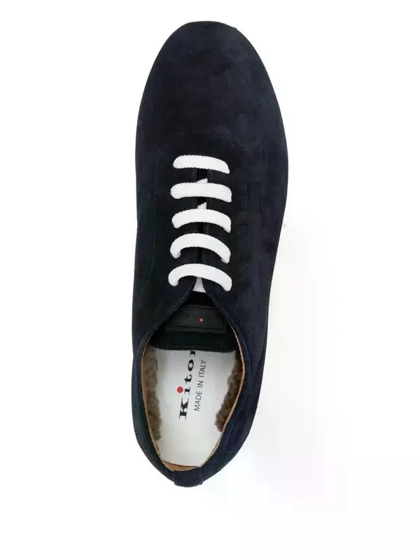 Kiton Lace-up Suede Sneakers