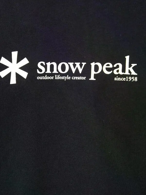 SNOW PEAK Logo-print T-shirt - Black