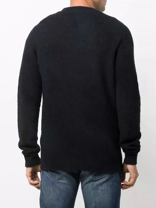 ROBERTO COLLINA Crew-neck Knitted Jumper - Blue