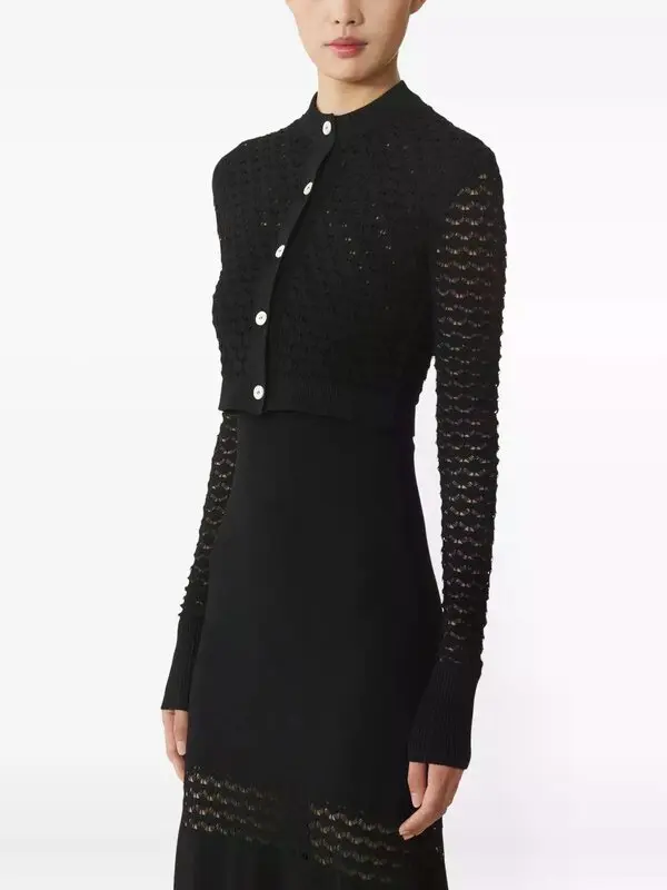 LANVIN Openwork Knit Cardigan