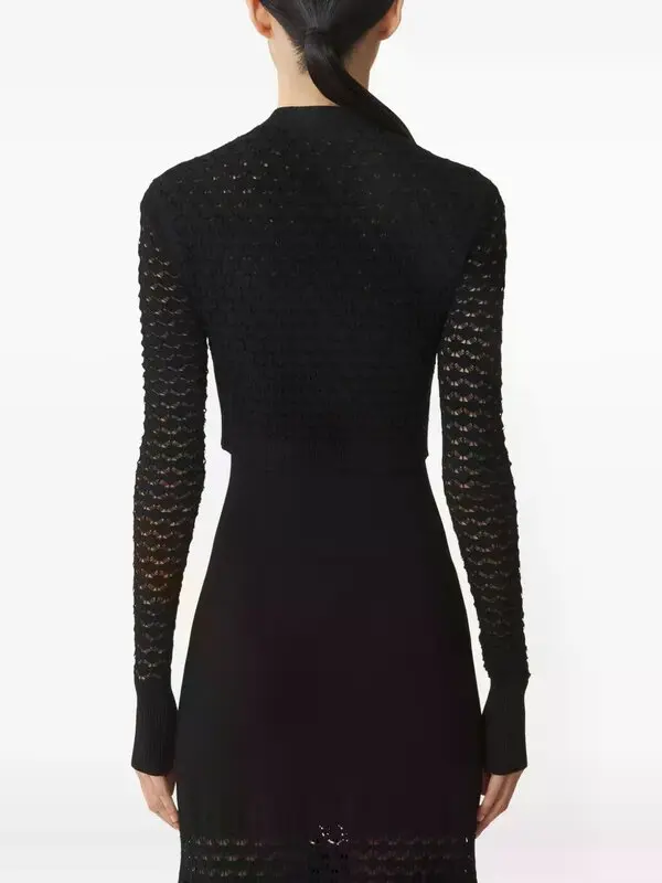 LANVIN Openwork Knit Cardigan