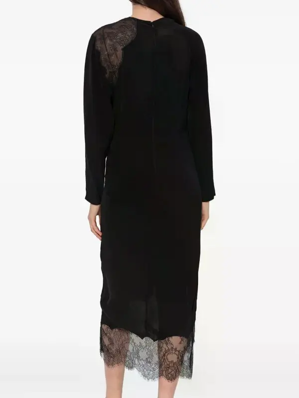 IRO PARIS Adima Lace-panel Midi Dress