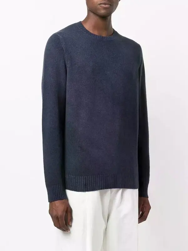Malo Crew-neck Cashmere Jumper - Blue