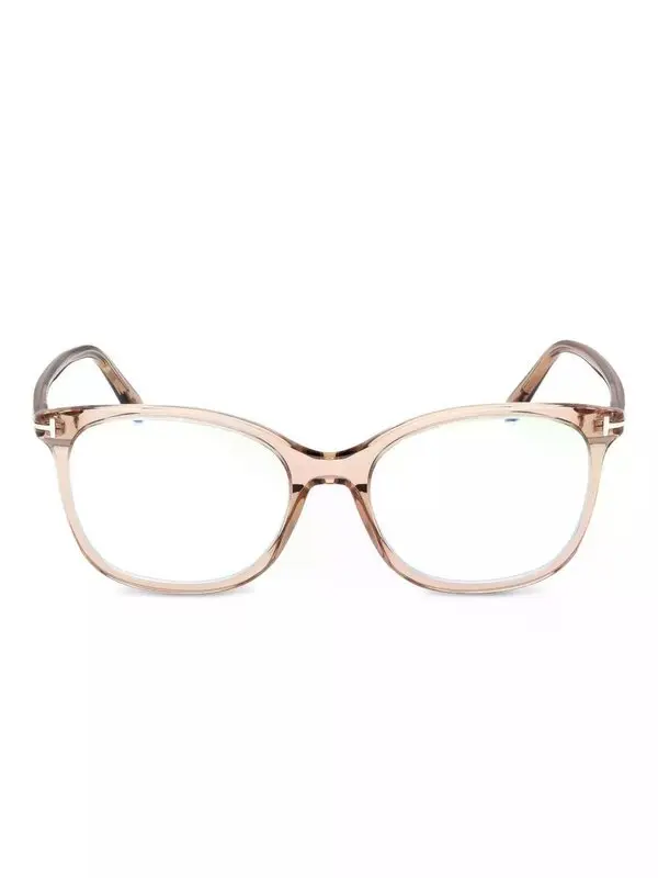 TOM FORD Square Frame Eyeglasses - Neutrals