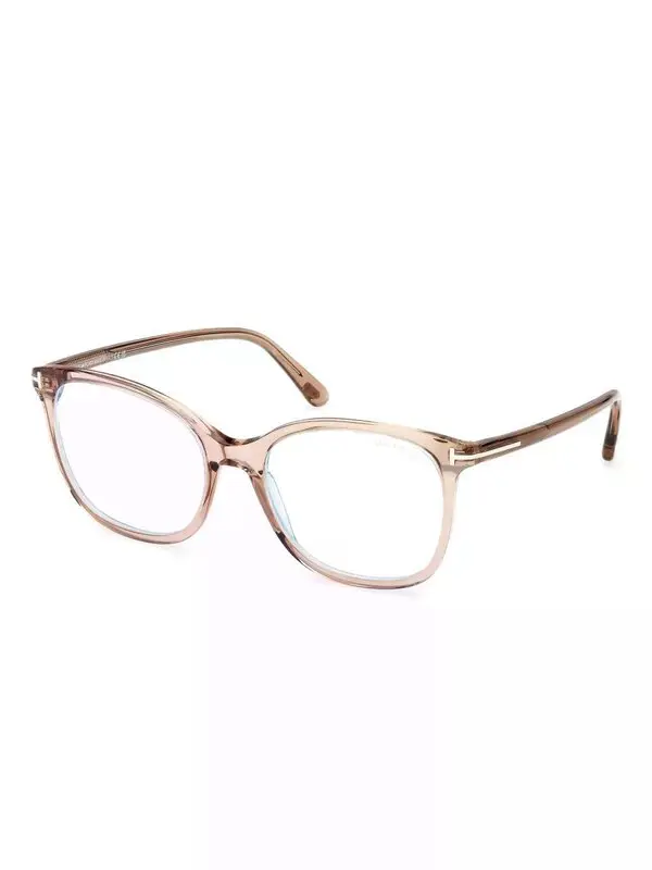 TOM FORD Square Frame Eyeglasses - Neutrals