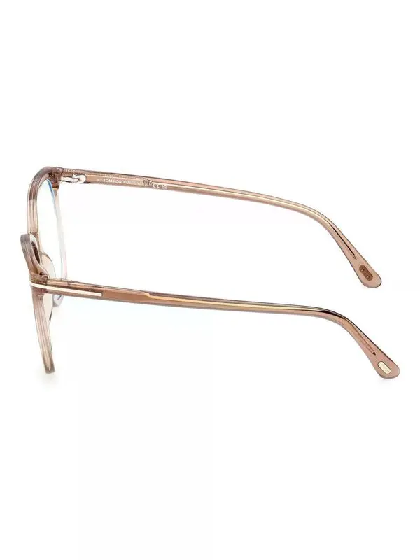 TOM FORD Square Frame Eyeglasses - Neutrals