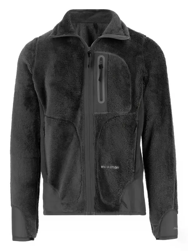 AND WANDER Zipped Fleece Jacket