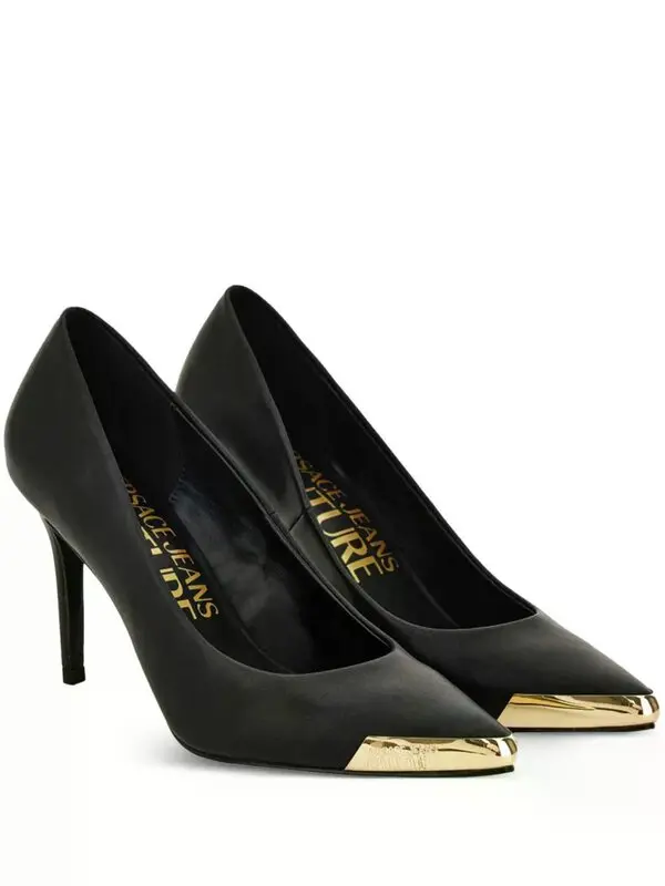 Versace 85mm Metallic-toe Pumps