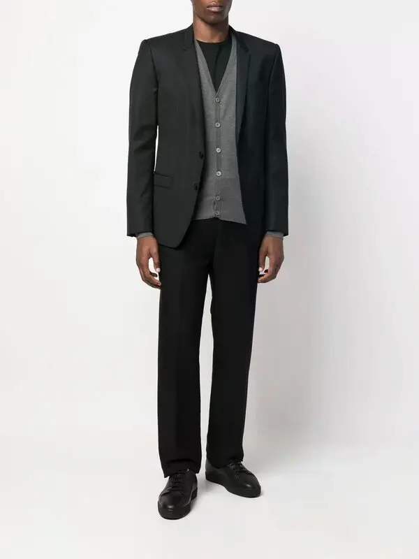 Colombo Button-down Knit Cardigan - Grey