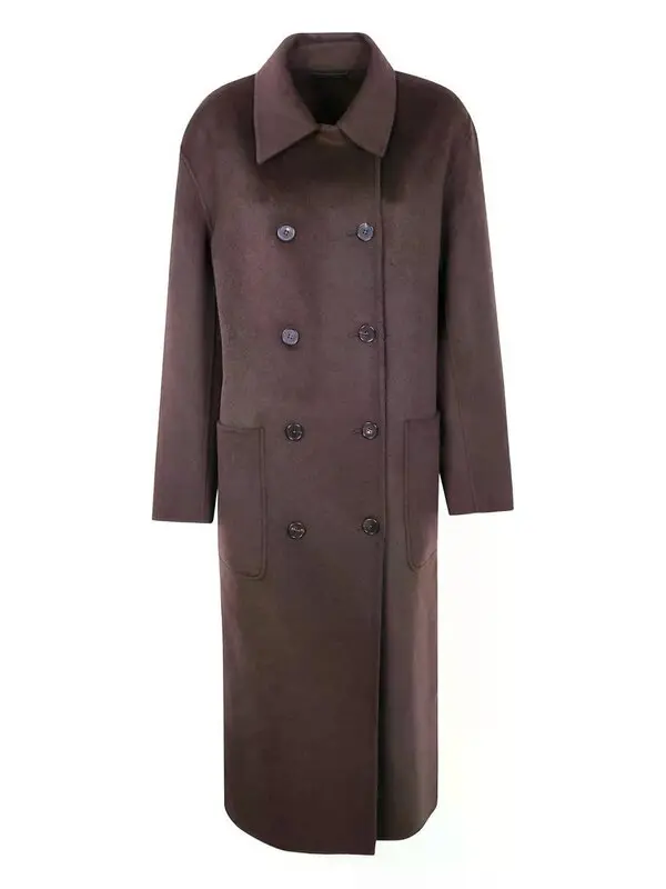 Filippa K Double-breasted Wool Coat - Brown