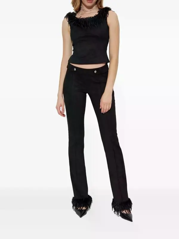 MISBHV Feather-trimmed Trousers
