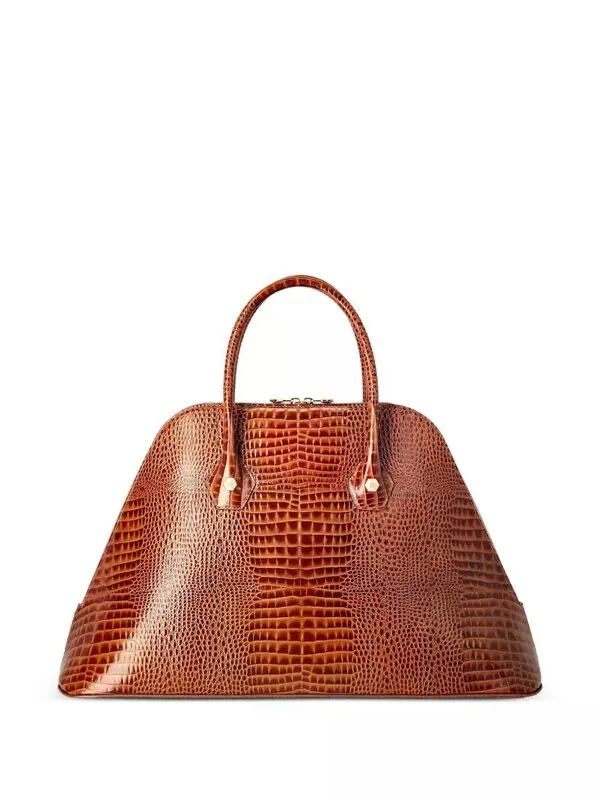 Philipp Plein Majestic Cocco Shiny Shoulder Bag - Brown