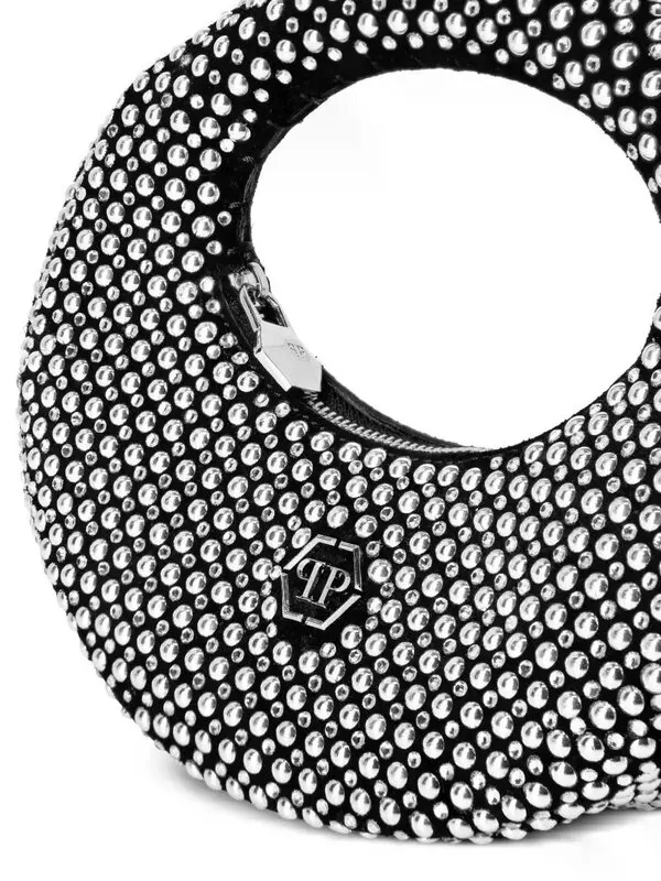 Philipp Plein Oval Stud-embellished Tote