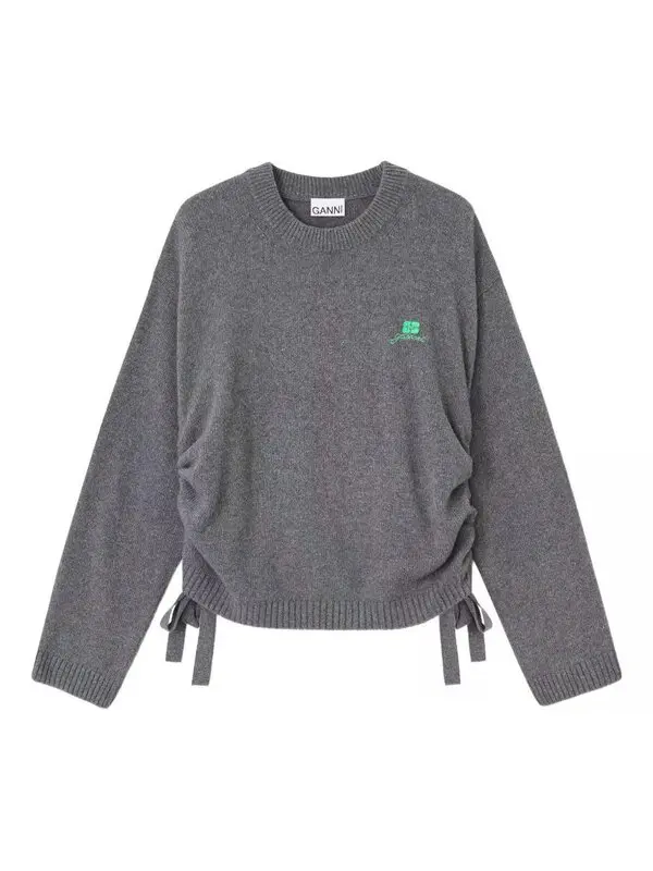GANNI Long-sleeve Sweater With Drawstring