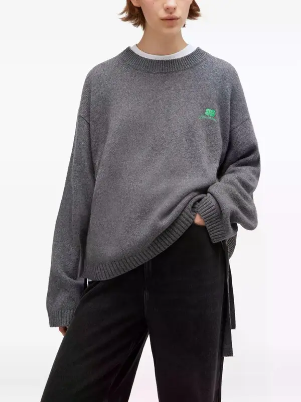 GANNI Long-sleeve Sweater With Drawstring