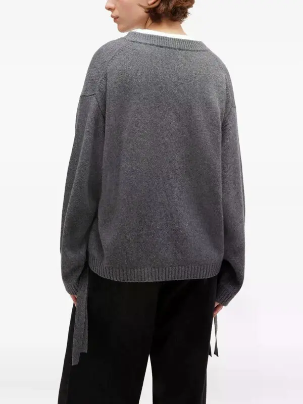 GANNI Long-sleeve Sweater With Drawstring