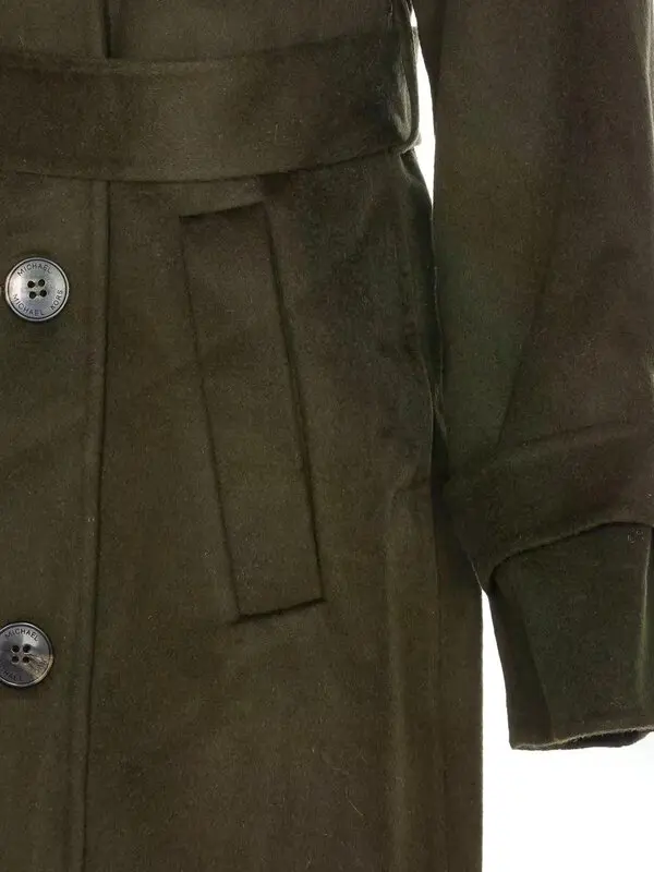 Michael Kors Double-breasted Belted Trench Coat - Green