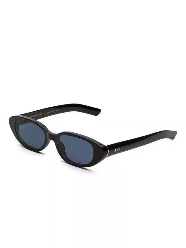RETROSUPERFUTURE Oval Frame Sunglasses - Black