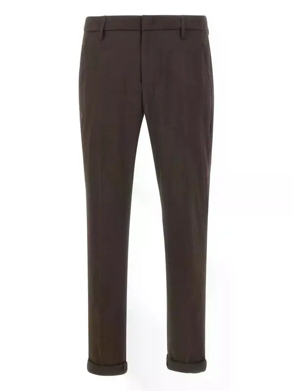 DONDUP Buttoned Logo-detail Pants