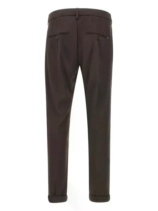 DONDUP Buttoned Logo-detail Pants