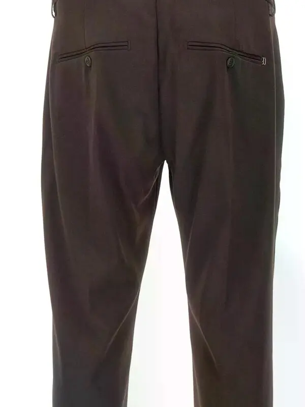 DONDUP Buttoned Logo-detail Pants