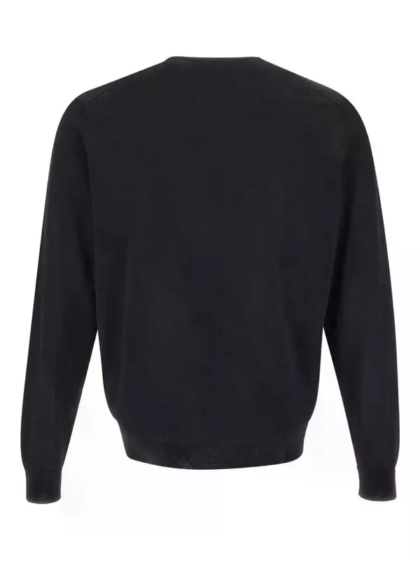 FILIPPO DE LAURENTIIS Cotton Crew Neck Sweater - Black