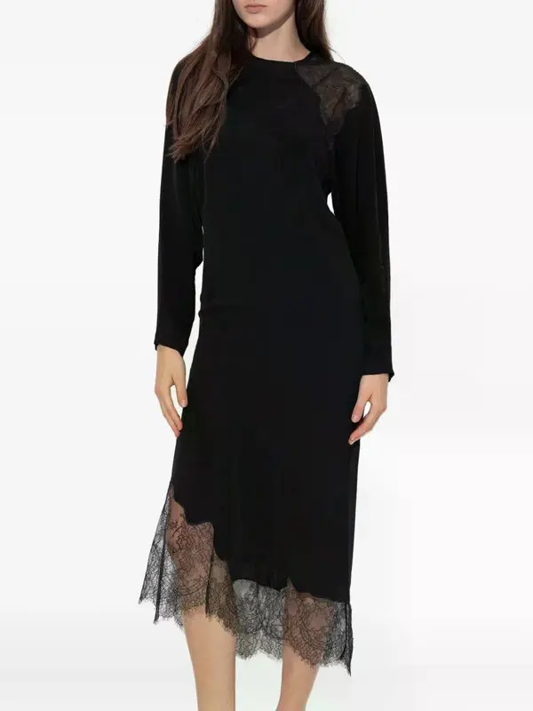 IRO PARIS Adima Lace-panel Midi Dress
