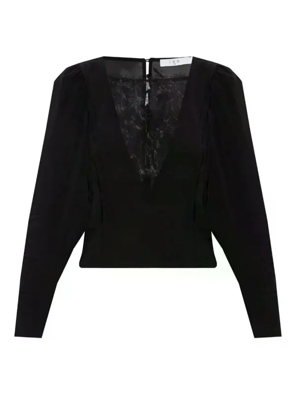 IRO PARIS Lace-panelled Blouse