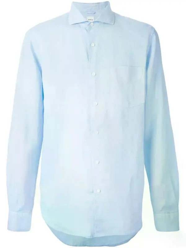 Aspesi Spread Collar Shirt - Blue