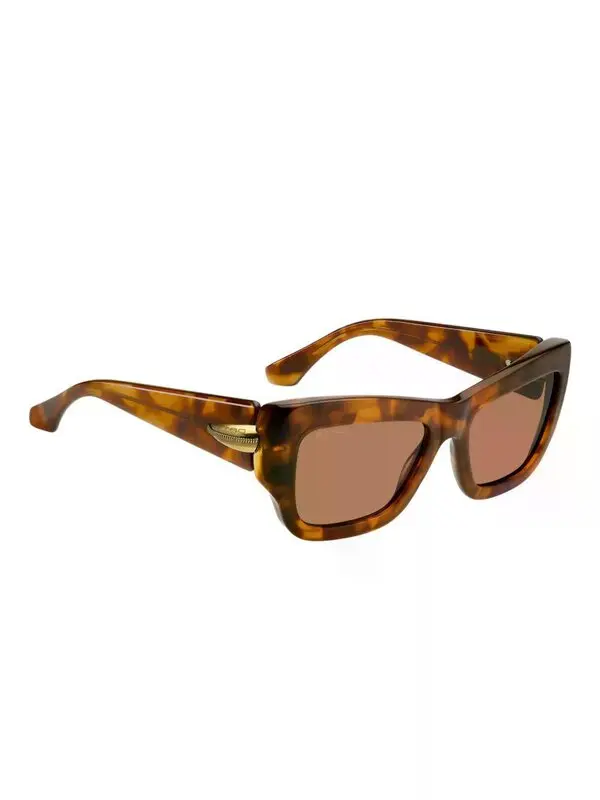 Etro Tortoiseshell Rectangle-frame Sunglasses