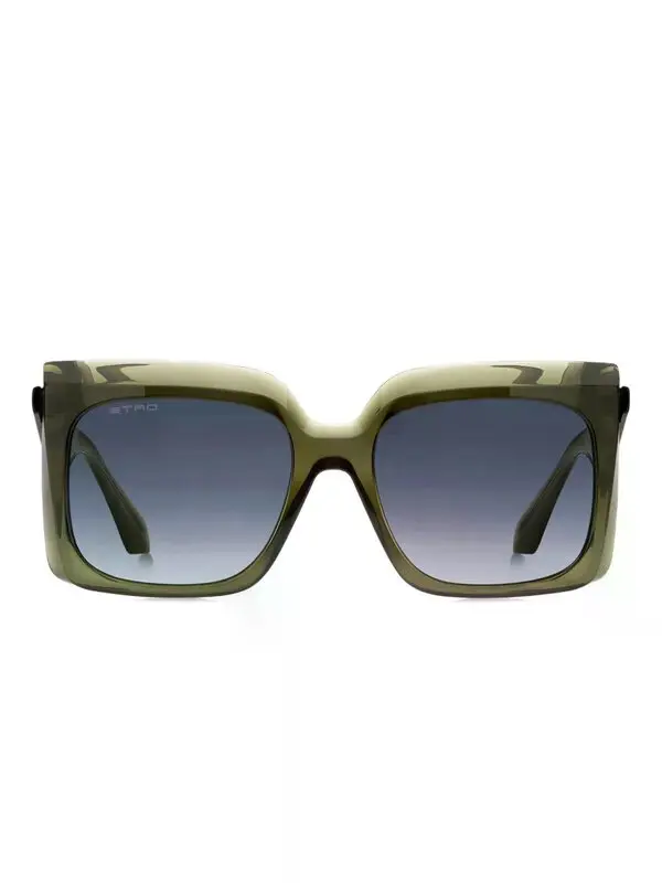 Etro Geometric Frame Sunglasses